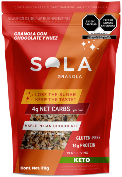Pan de Caja Keto SOLA, Bajo en Carbohidratos y Azúcar